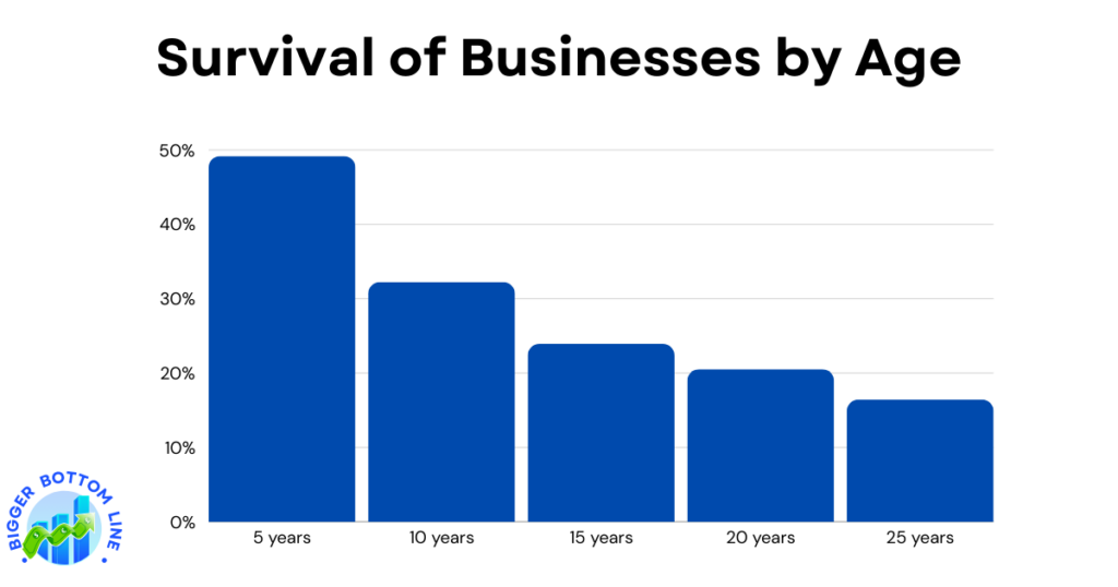 Infographic: Survival of Businesses by Age - Bigger Bottom Line